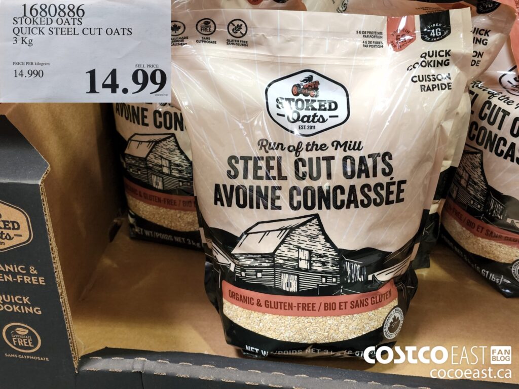 1680886 STOKED OATS QUICK STEEL CUT OATS 3 Kg 14 99 - Costco East Fan Blog