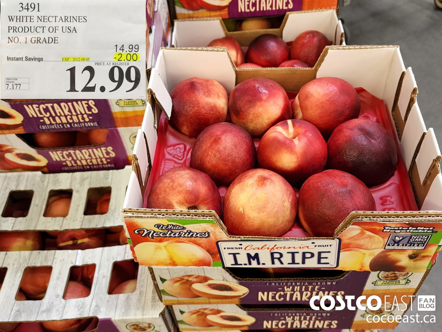 3491 WHITE NECTARINES PRODUCT OF USA NO 1 GRADE 2 00 INSTANT SAVINGS ...