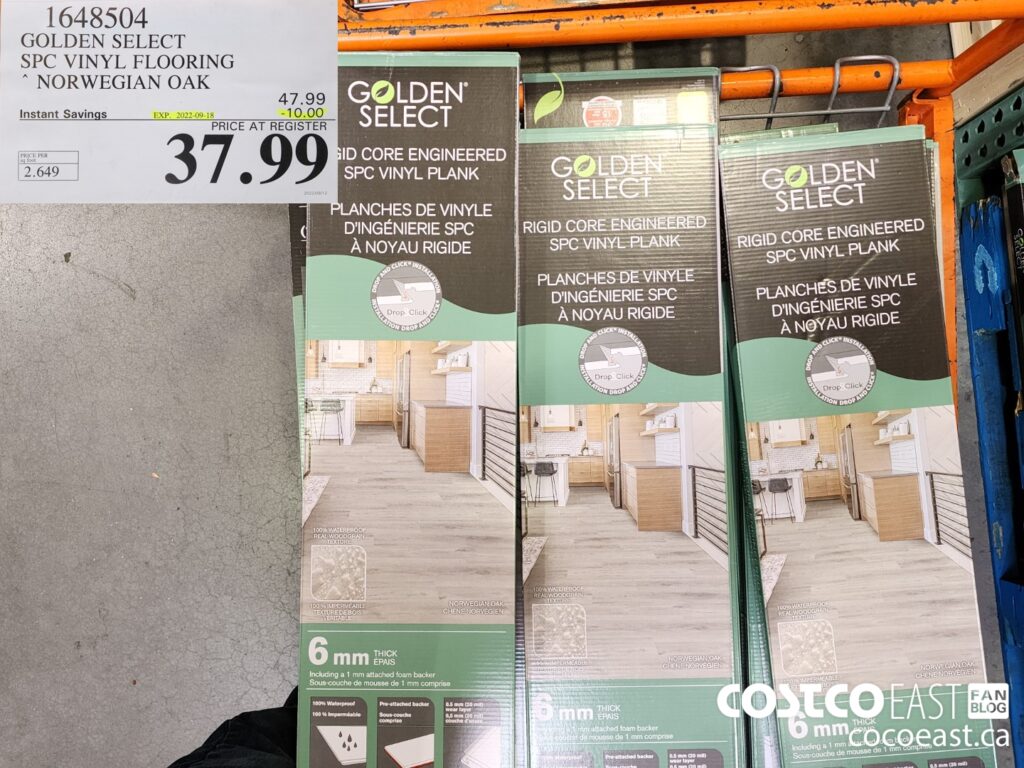 1648504 GOLDEN SELECT SPC VINYL FLOORING NORWEGIAN OAK 10 00 INSTANT ...