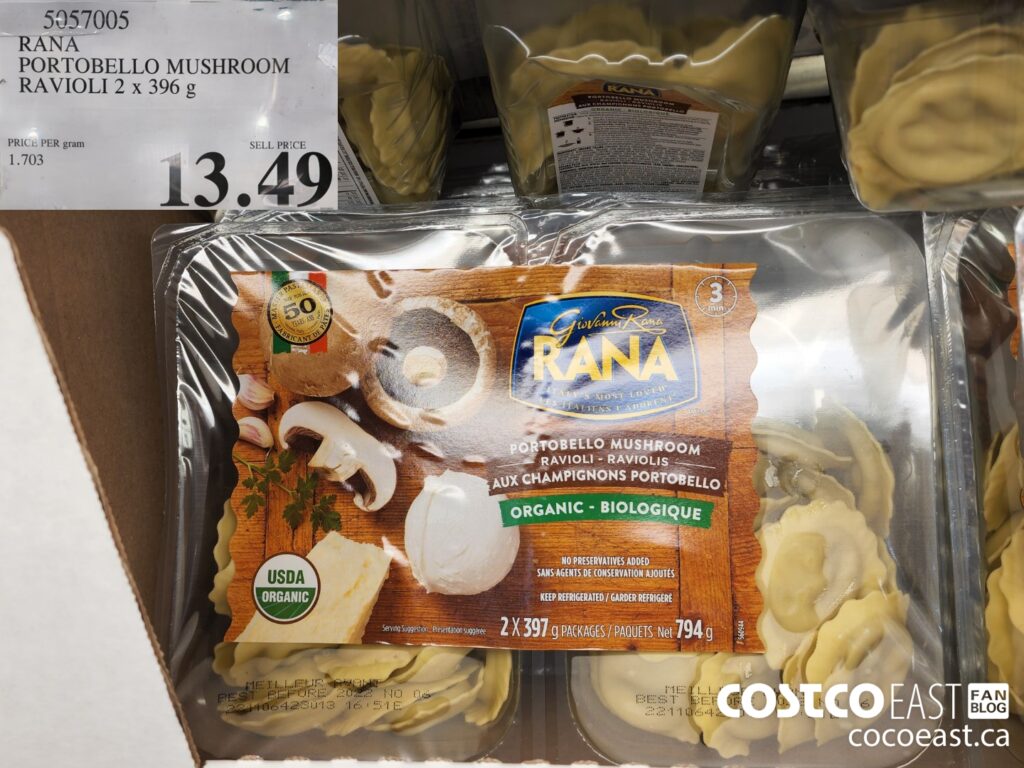 5057005 RANA PORTOBELLO MUSHROOM RAVIOLI 2 x 396 G 13 49 - Costco East ...