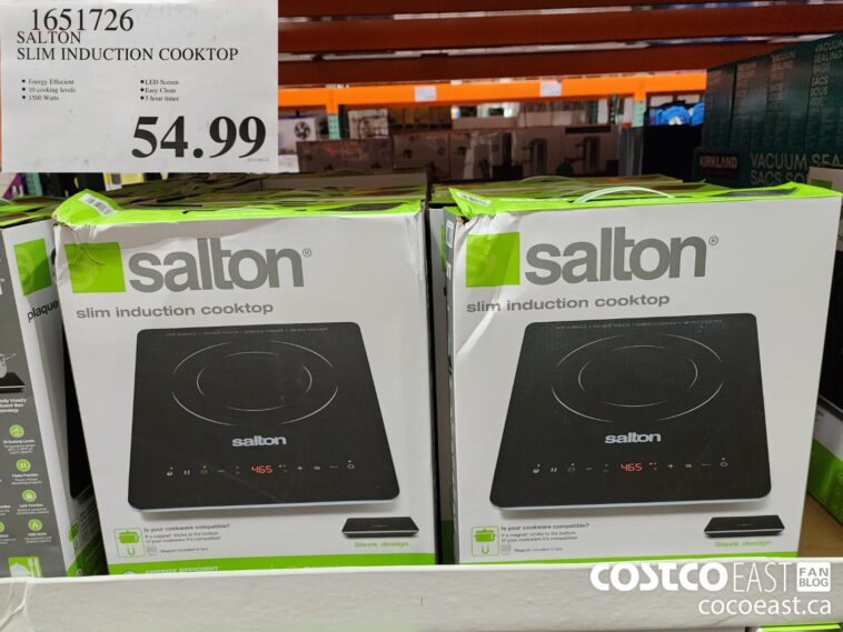 1651726 SALTON SLIM INDUCTION COOKTOP 54 99 - Costco East Fan Blog