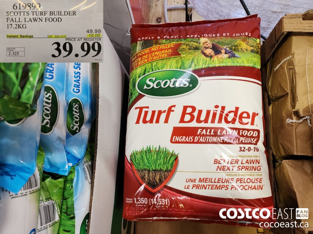 619899 SCOTTS TURF BUILDER FALL LAWN FOOD 17 2 KG 10 00 INSTANT SAVINGS ...