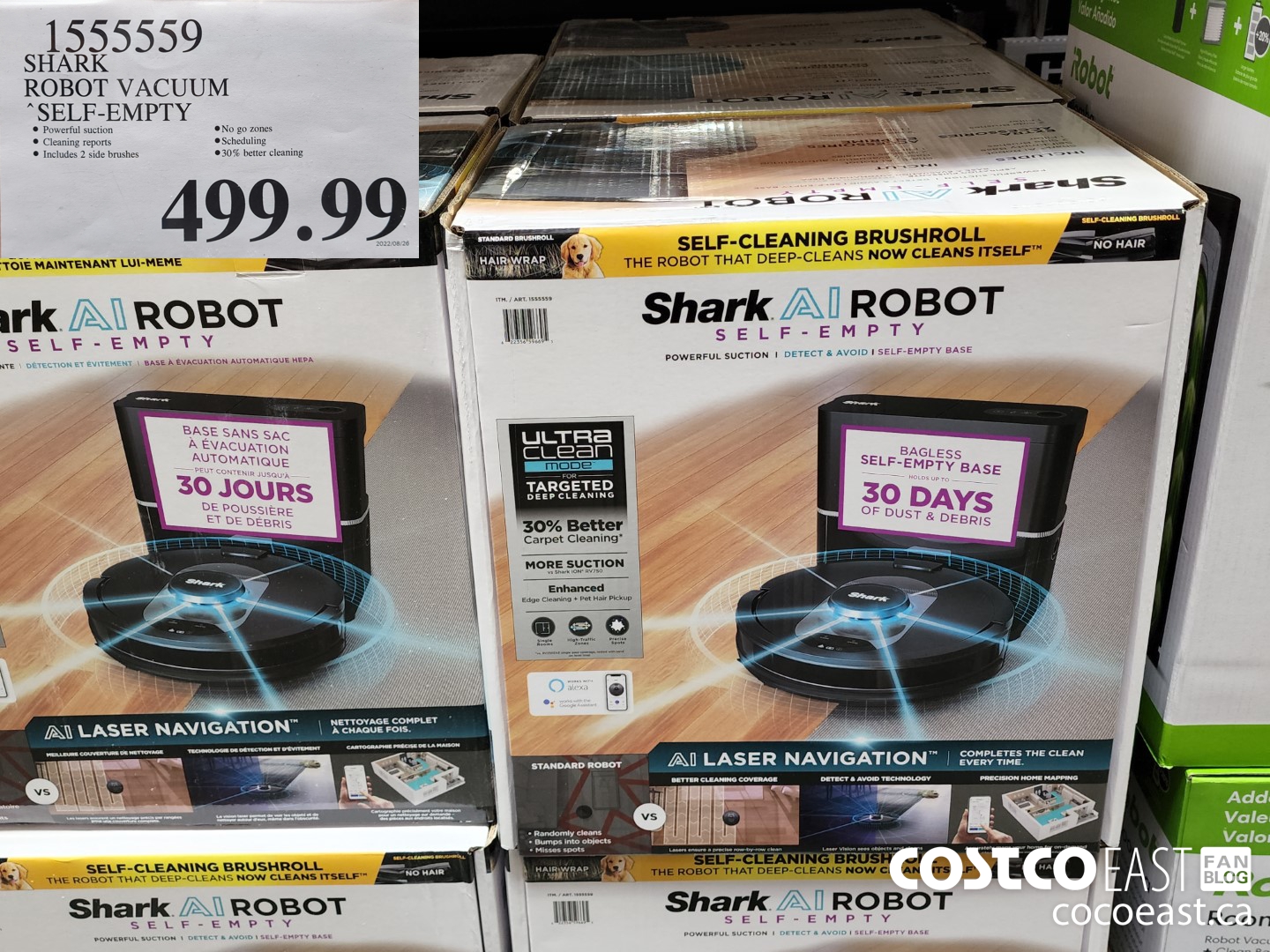 1555559 SHARK ROBOT VACUUM SELF EMPTY 499 99 - Costco East Fan Blog