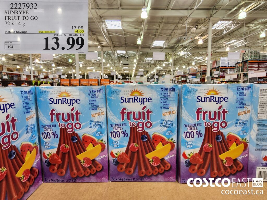2221992 SUNRYPE FRUIT TO GO 72 x 14G 4 00 INSTANT SAVINGS EXPIRES ON ...