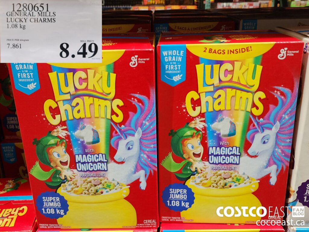 1280651 GENERAL MILLS LUCKY CHARMS 1 08 KG 8 49 - Costco East Fan Blog