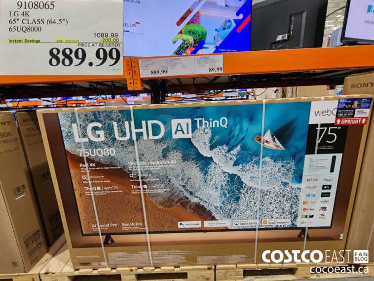 9108065 LG 4K 65 CLASS 64 5 65UQ8000 200 00 INSTANT SAVINGS EXPIRES ON ...