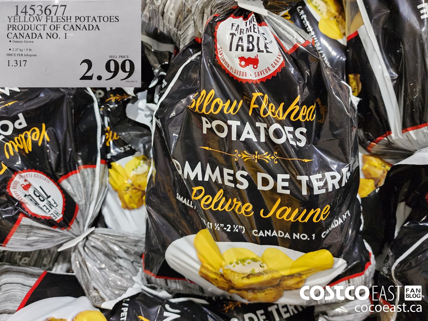 1453677 YELLOW FLESH POTATOES PRODUCT OF CANADA CANADA NO 2 99 - Costco ...