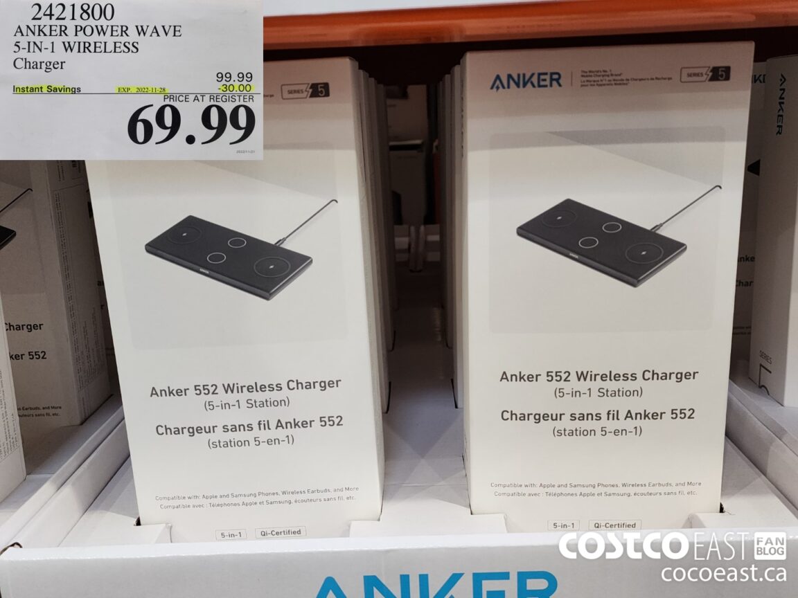2421800 ANKER POWER WAVE 5 IN 1 WIRELESS Charger 30 00 INSTANT SAVINGS ...
