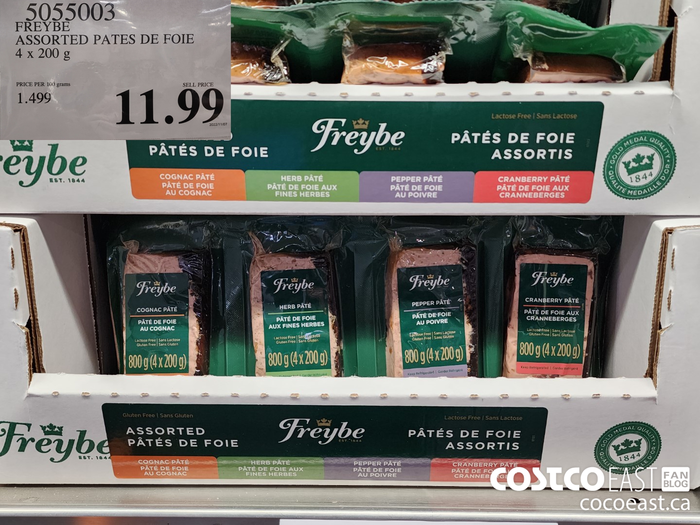5055003 FREYBE ASSORTED PATE DE FOIS 4 X 200 G 11 99 - Costco East Fan Blog