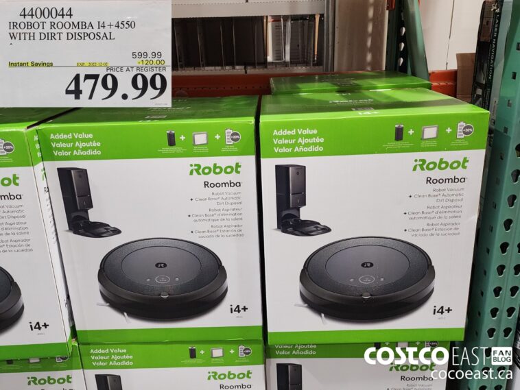4400044 IROBOT ROOMBA I4 4550 WITH DIRT DISPOSAL 120 00 INSTANT SAVINGS ...