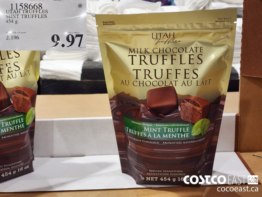 1158668 UTAH TRUFFLES MINT TRUFFLES 454 g 9 97 - Costco East Fan Blog