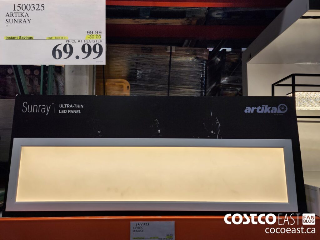 1500325 ARTIKA SUNRAY 20 00 INSTANT SAVINGS EXPIRES ON 2023 01 01 69 99 - Costco East Fan Blog