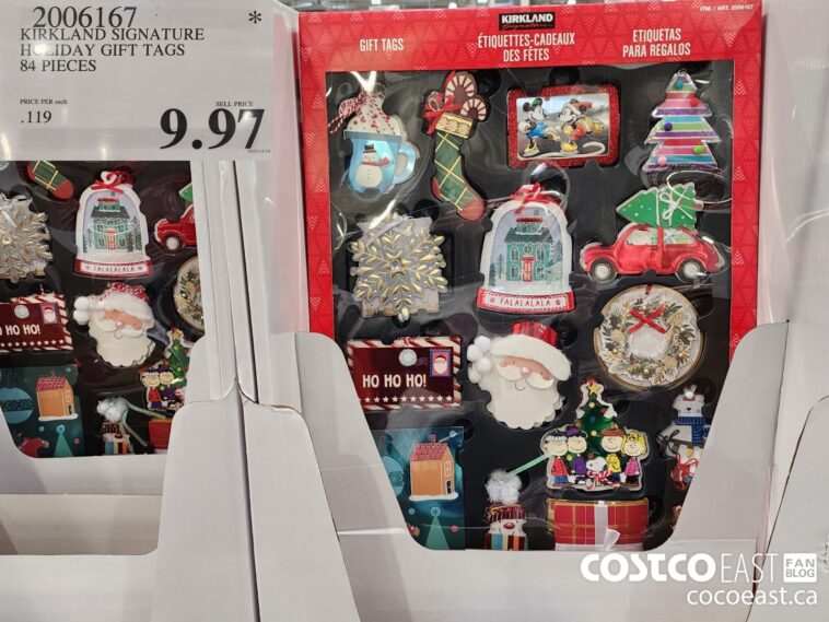 2006167 KIRKLAND SIGNATURE HOLIDAY GIFT TAGS 84 PIECES 9 97 - Costco ...