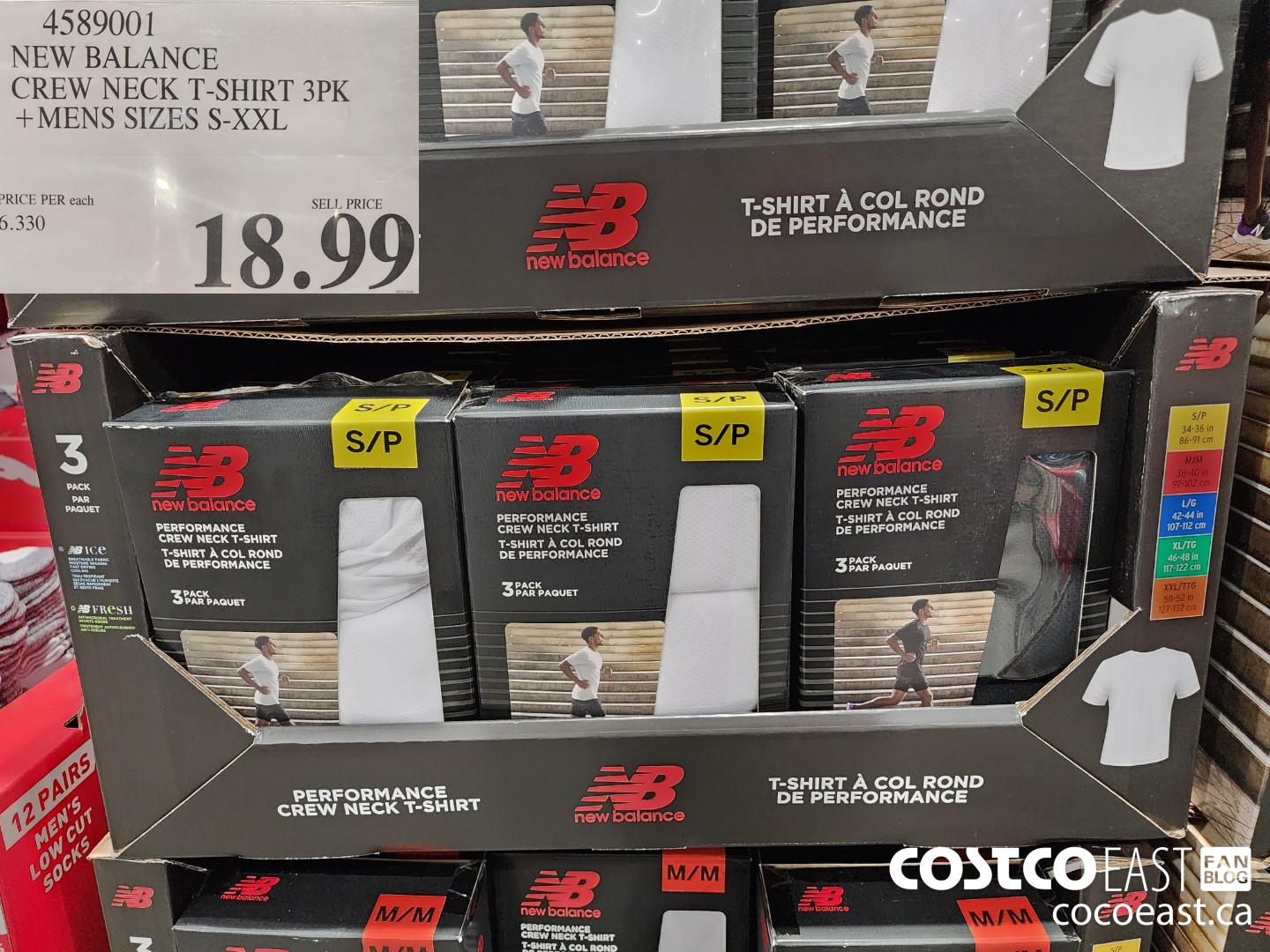 4589001 NEW BALANCE CREW NECK T SHIRT 3PK MENS SIZES S XXL 18 99 ...