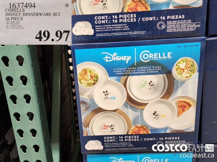1637494 CORELLE DISNEY DINNERWARE SET 16 PIECE 49 97 - Costco East Fan Blog