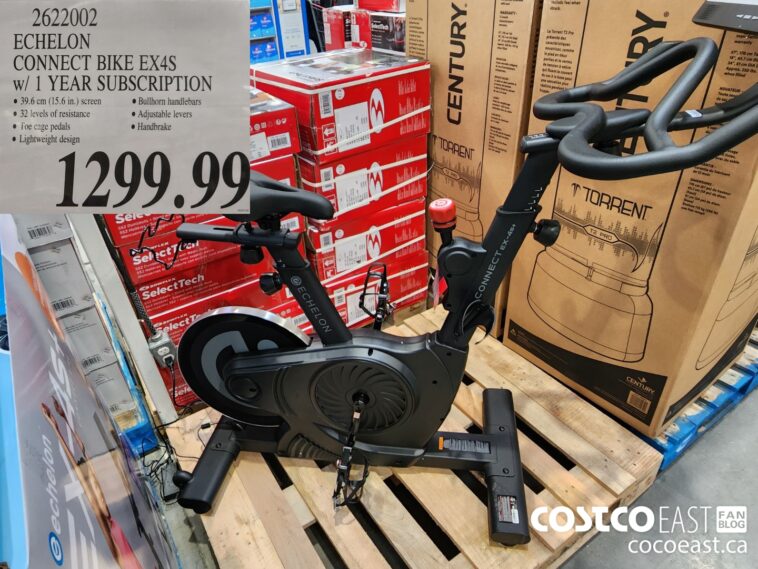 2622002 ECHELON CONNECT BIKE EX4S w 1 YEAR SUBSCRIPTION 1299 99 - Costco East Fan Blog