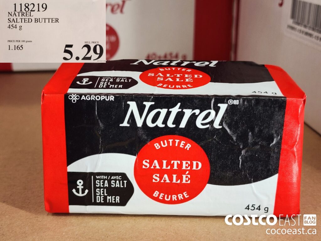 118219 NATREL SALTED BUTTER 454 G 5 29 - Costco East Fan Blog