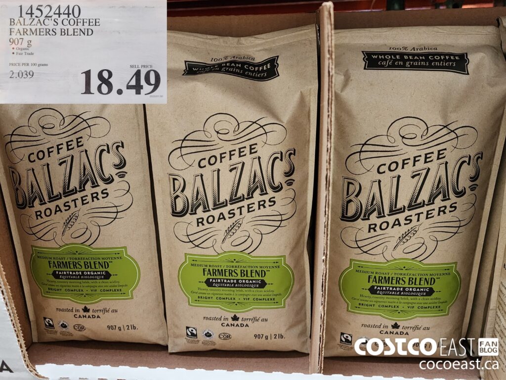 1452440 BALZAC S COFFEE FARMERS BLEND 907 g 18 49 - Costco East Fan Blog