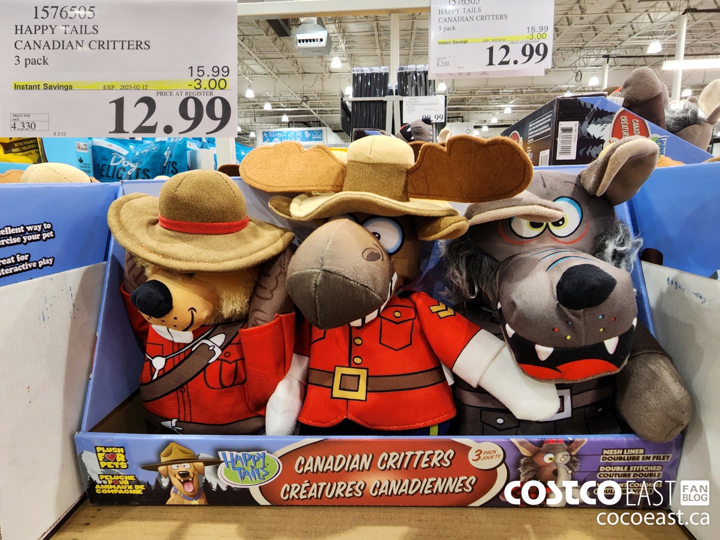 1576505 HAPPY TAILS CANADIAN CRITTERS 3 pack 3 00 INSTANT SAVINGS ...