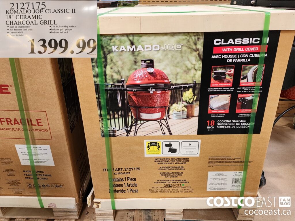 2127175 KOMADO JOE CLASSIC II 18 CERAMIC CHARCOAL GRILL 1399 98 ...