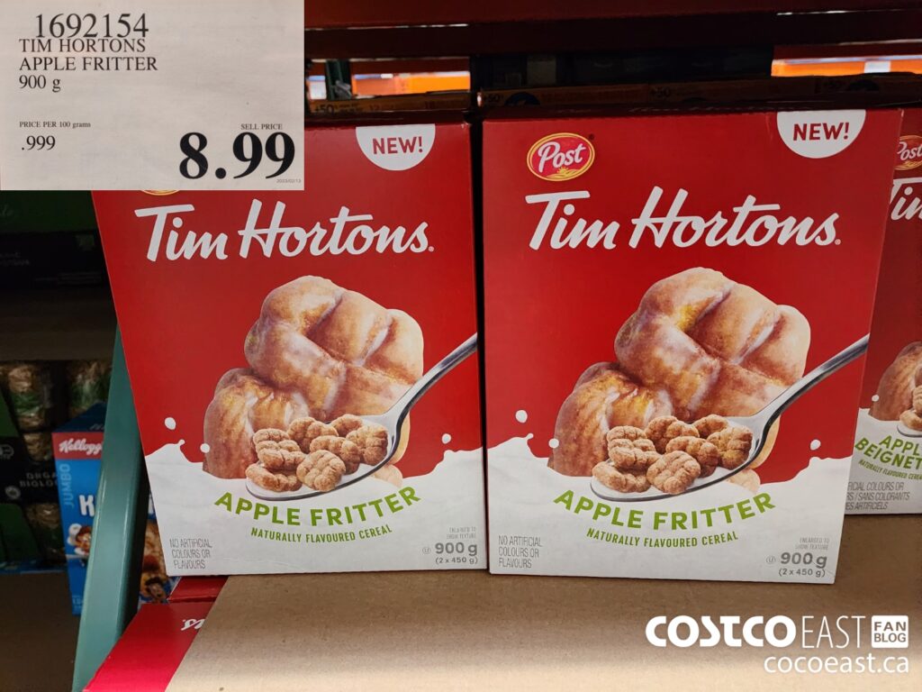 1692154 TIM HORTONS APPLE FRITTER 900 g 8 99 - Costco East Fan Blog