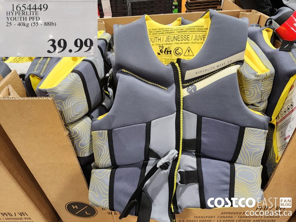 1654449 HYPERLITE YOUTH PFD 25 40kg 55 88lb 39 99 - Costco East Fan Blog