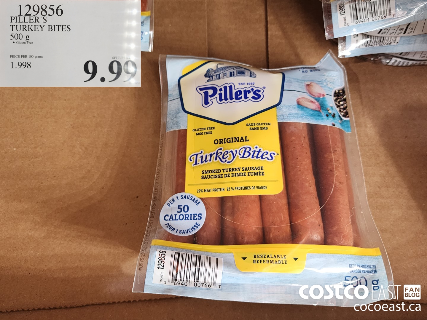 129856 PILLER S TURKEY BITES 500 G 9 99 - Costco East Fan Blog