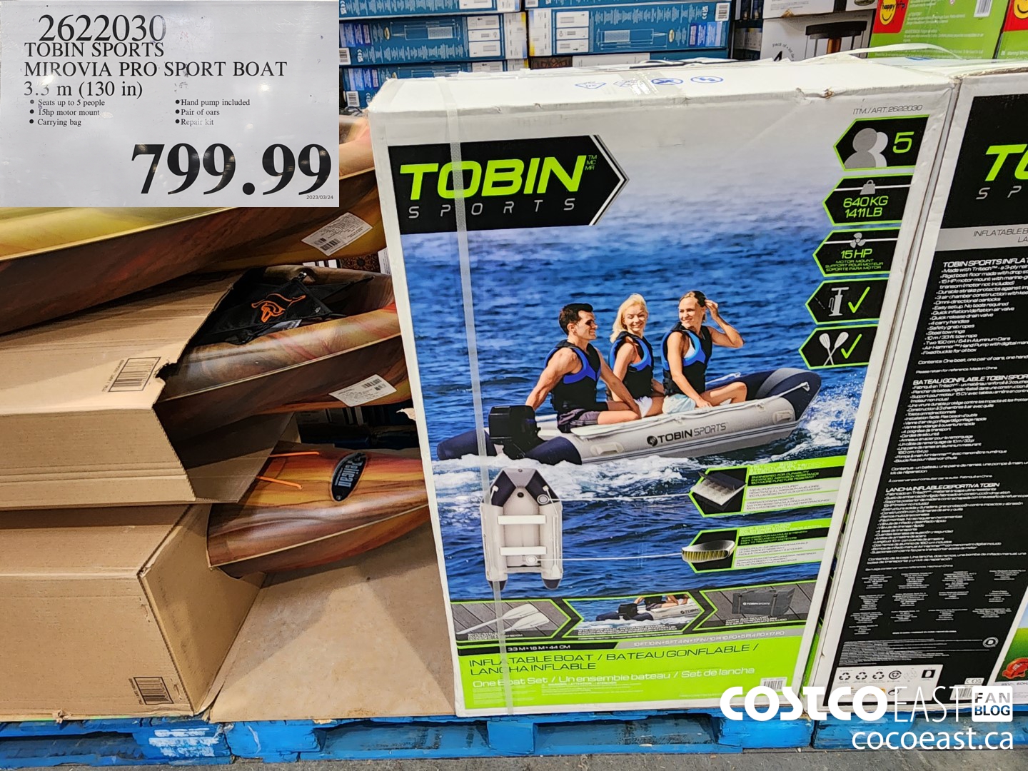 2622030 TOBIN SPORTS MIROVIA PRO SPORT BOAT 3 5m 130 in 799 99 - Costco ...