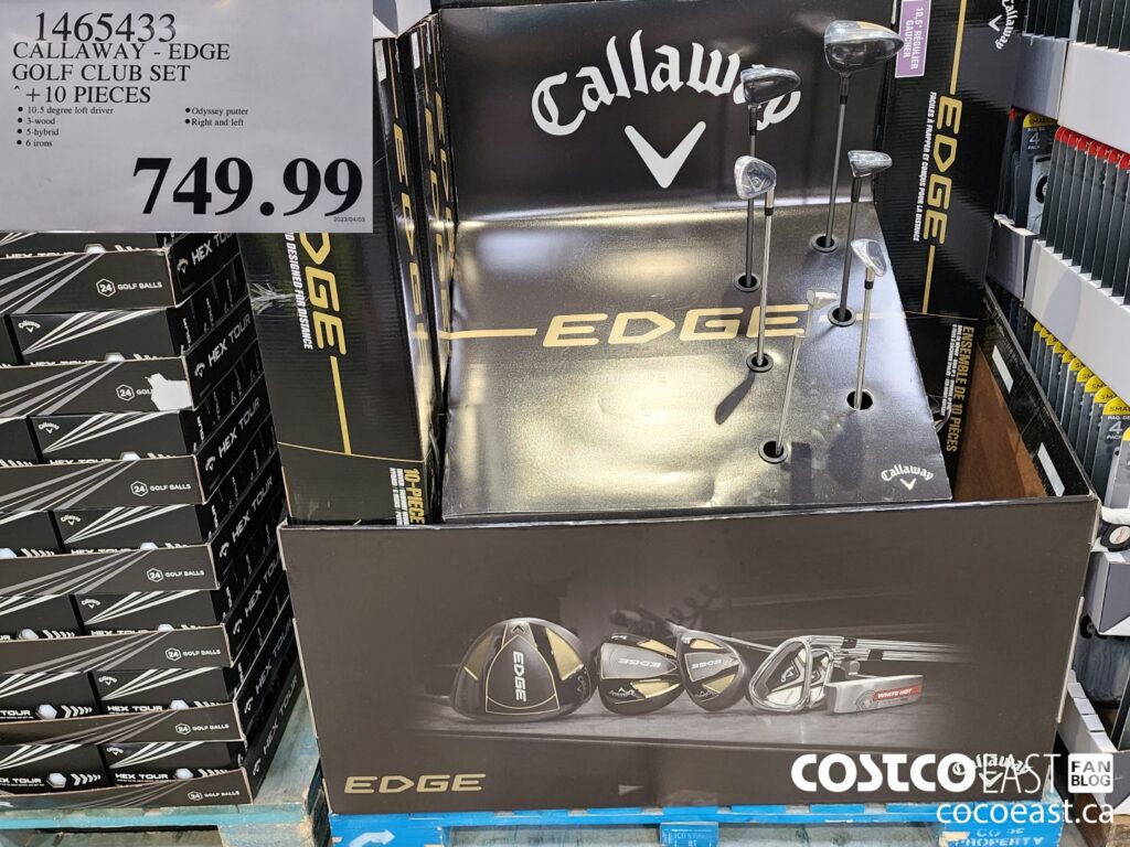 1465433 CALLAWAY EDGE GOLF CLUB SET 10 PIECES 749 99 - Costco East Fan Blog