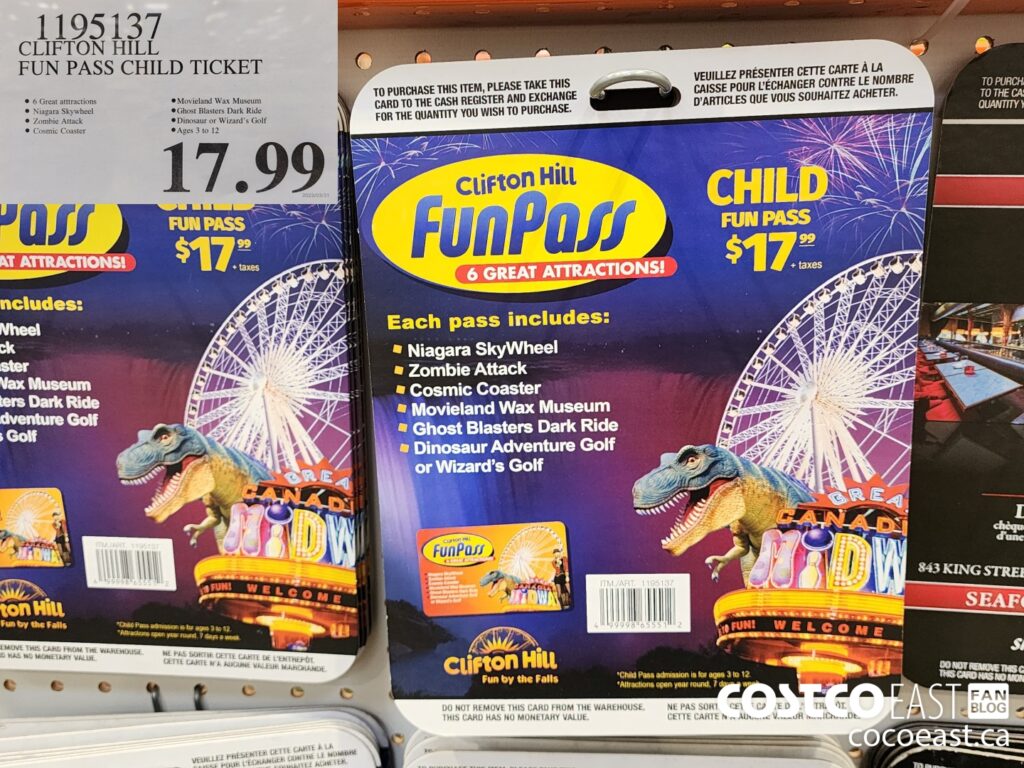 1195137 CLIFTON HILL FUN PASS CHILD TICKET 17 99 - Costco East Fan Blog