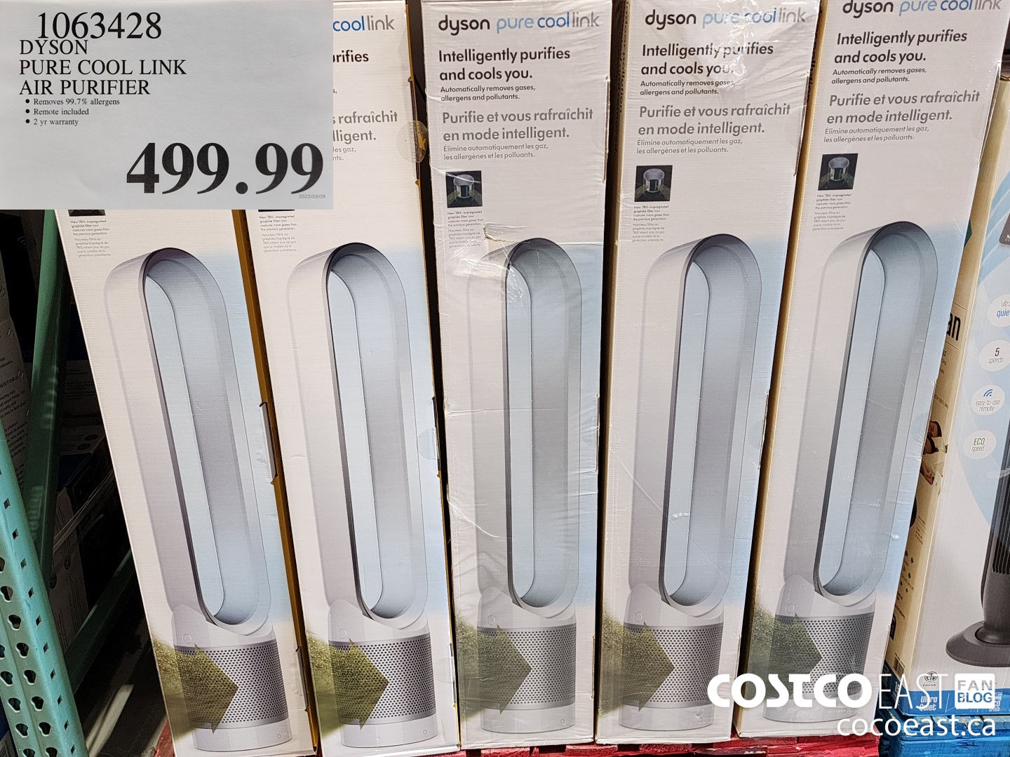 1063428 DYSON PURE COOL LINK AIR PURIFIER 499 99 Costco East Fan Blog