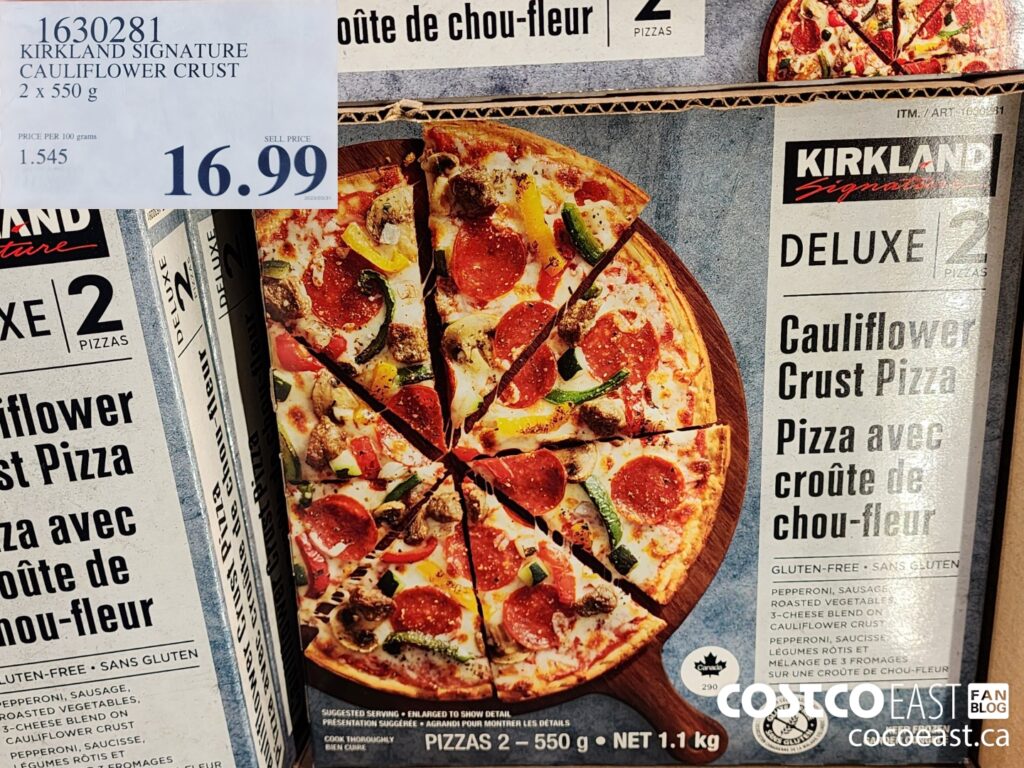 1630281 KIRKLAND SIGNATURE CAULIFLOWER CRUST 2 x 550 G 16 99 - Costco ...