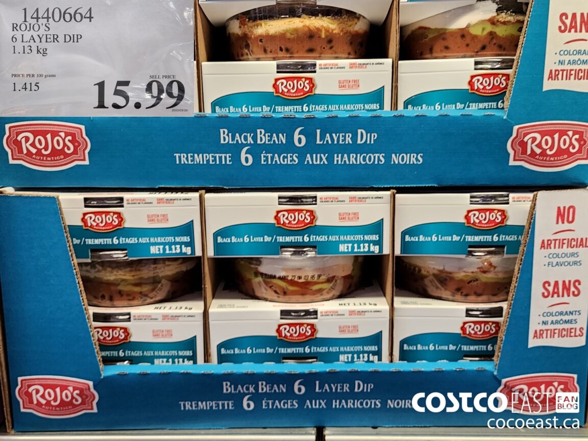 1440664 ROJO S 6 LAYER DIP 1 13 KG 15 99 - Costco East Fan Blog