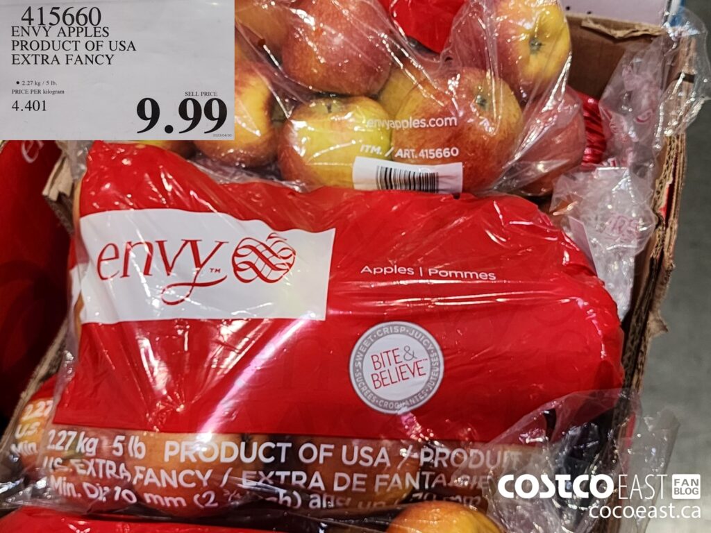 415660 ENVY APPLES PRODUCT OF USA EXTRA FANCY 9 99 - Costco East Fan Blog