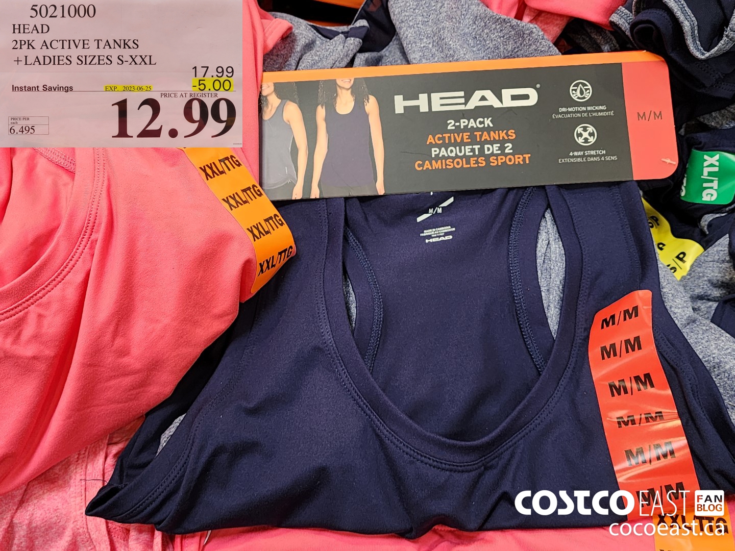 5021000 HEAD 2PK ACTIVE TANKS LADIES SIZES S XXL 5 00 INSTANT SAVINGS ...