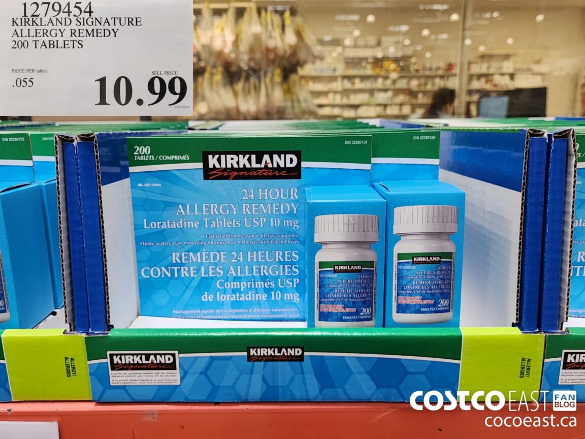1279454 KIRKLAND SIGNATURE ALLERGY REMEDY 200 TABLETS 10 99 - Costco ...