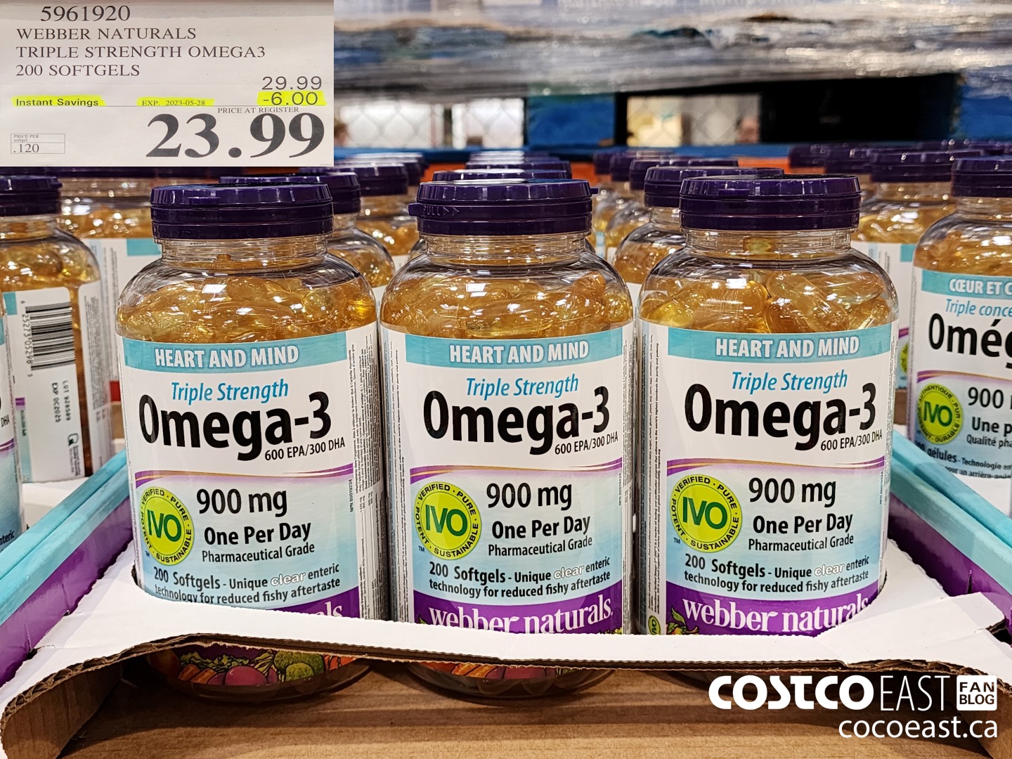 5961920 WEBBER NATURALS TRIPLE STRENGTH OMEGA 200 SOFTGELS 6 00 INSTANT ...