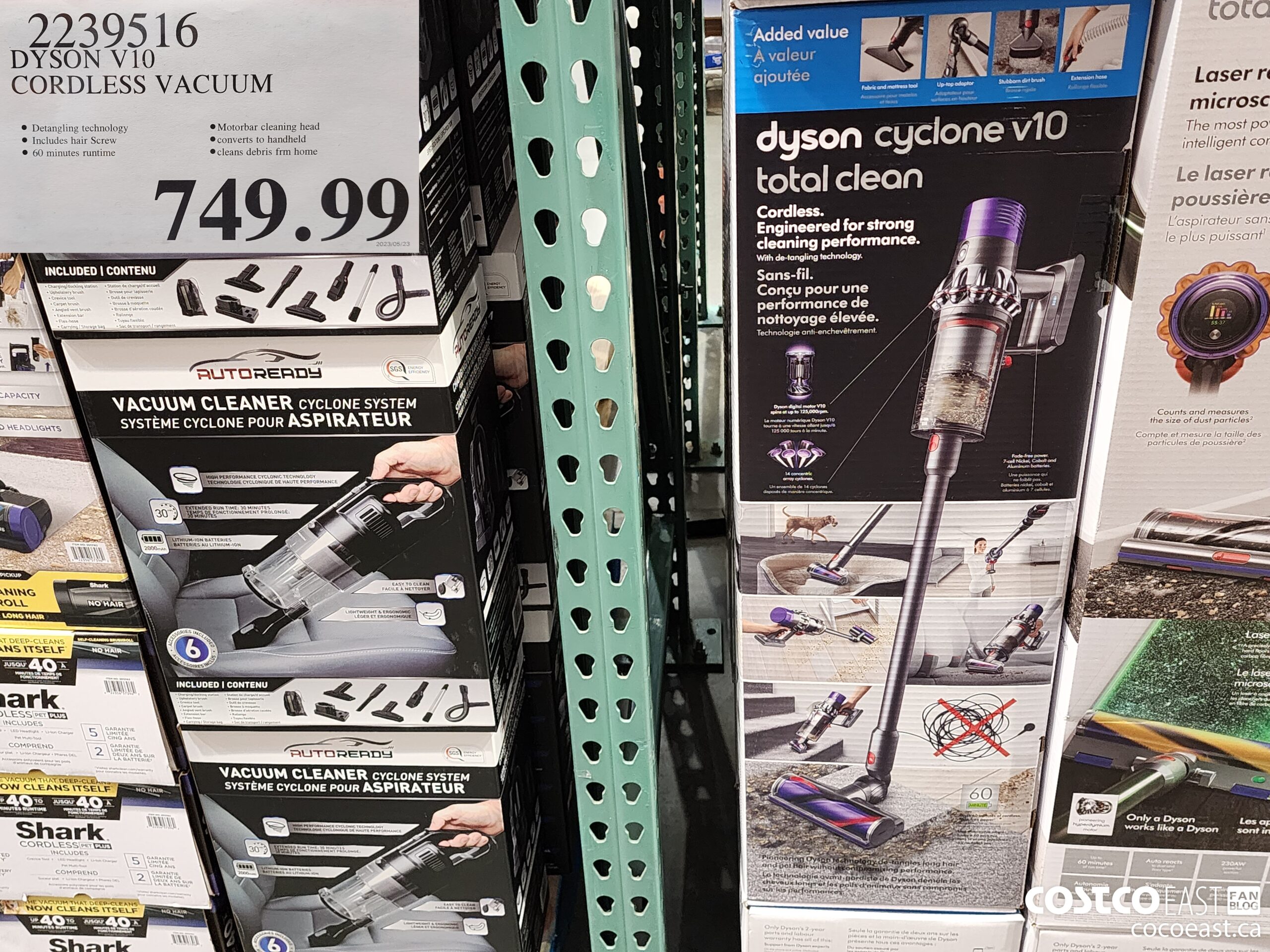 2239516 DYSON V10 CORDLESS VACUUM 749 99 - Costco East Fan Blog