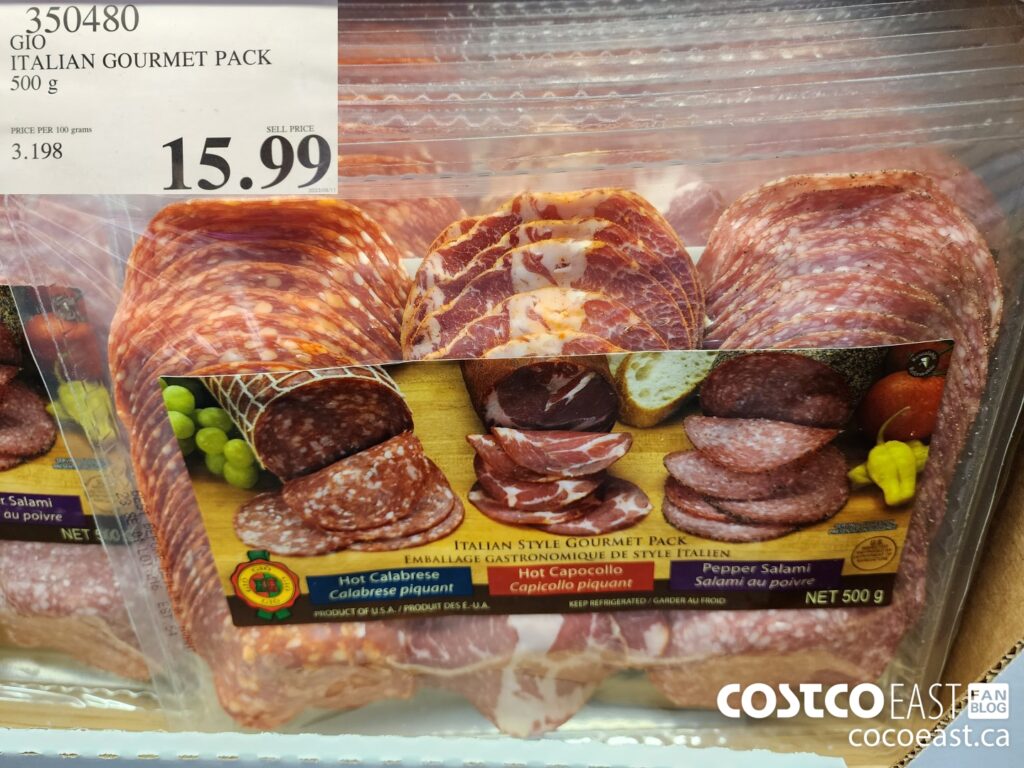 350480 GIO ITALIAN GOURMET PACK 500 g 15 99 - Costco East Fan Blog