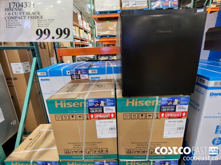 1704371 HISENSE 1 6 CU FT BLACK COMPACT FRIDGE 99 99 - Costco East Fan Blog