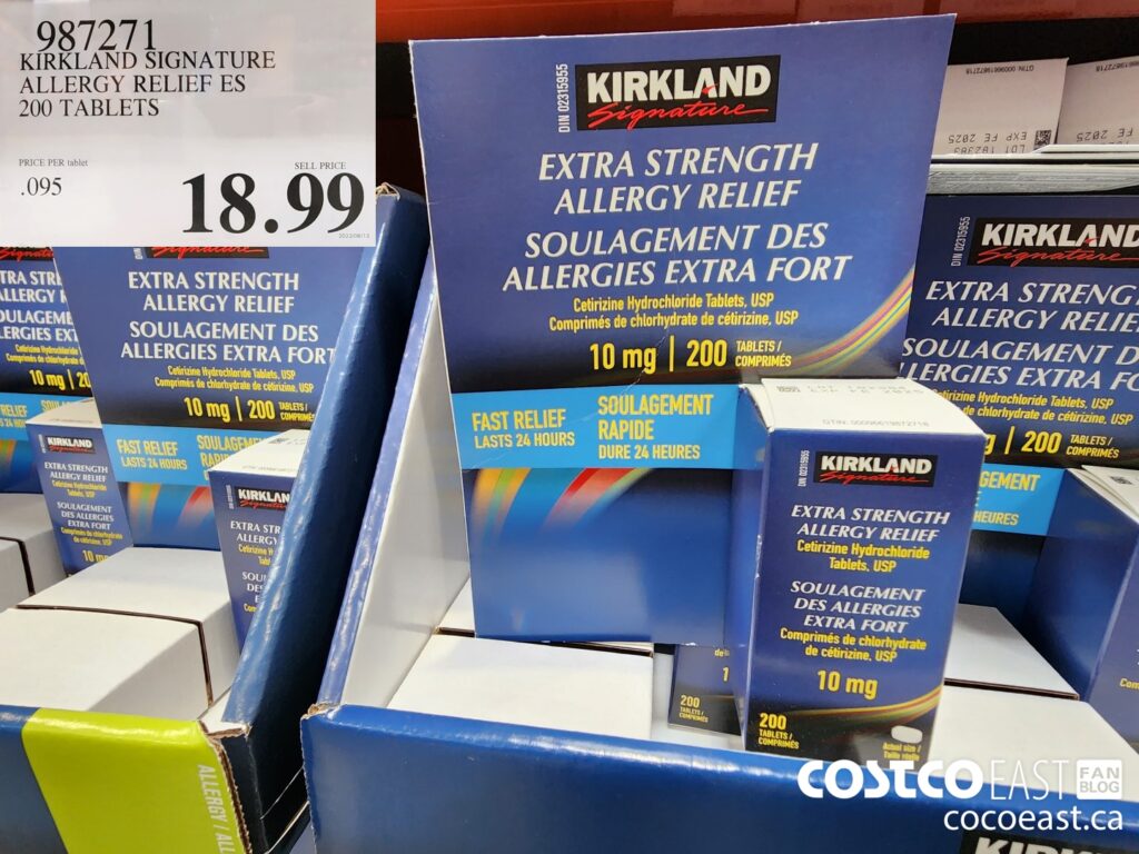 987271 KIRKLAND SIGNATURE ALLERGY RELIEF ES 200 TABLETS 18 99 - Costco ...