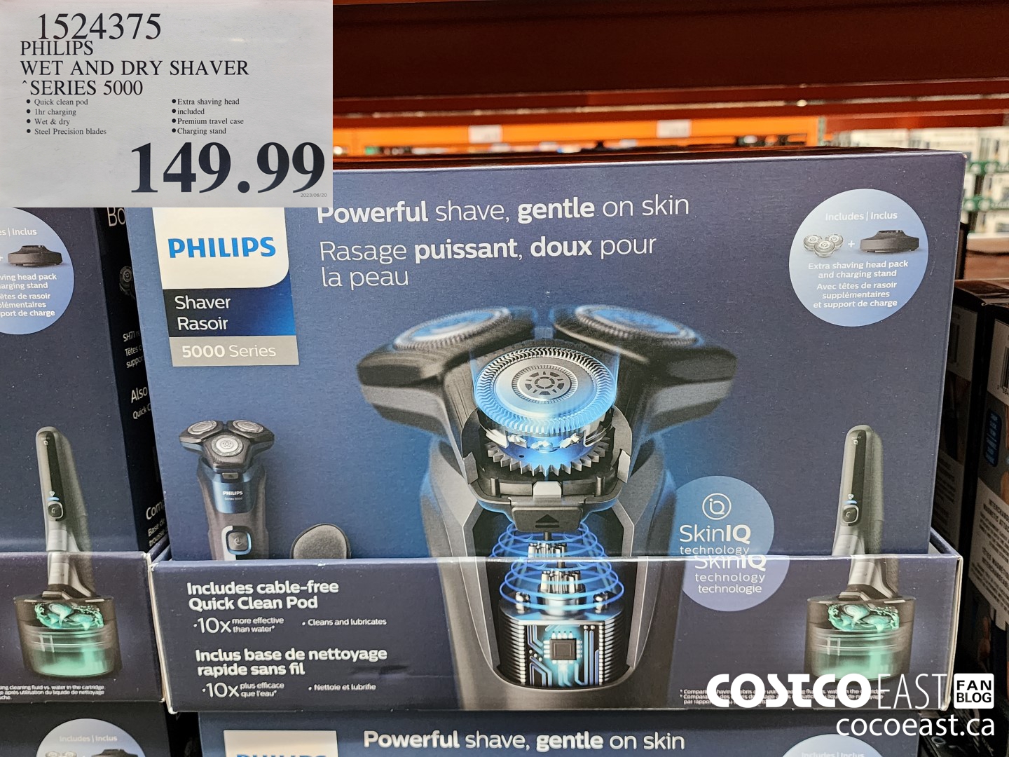 1524375 PHILIPS WET AND DRY SHAVER SERIES 5000 149 99 - Costco East Fan ...