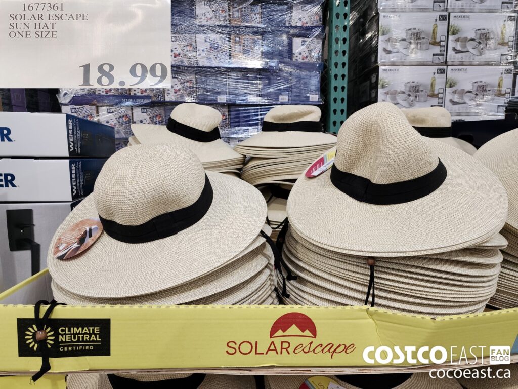 1677361 SOLAR ESCAPE SUN HAT ONE SIZE 18 99 - Costco East Fan Blog