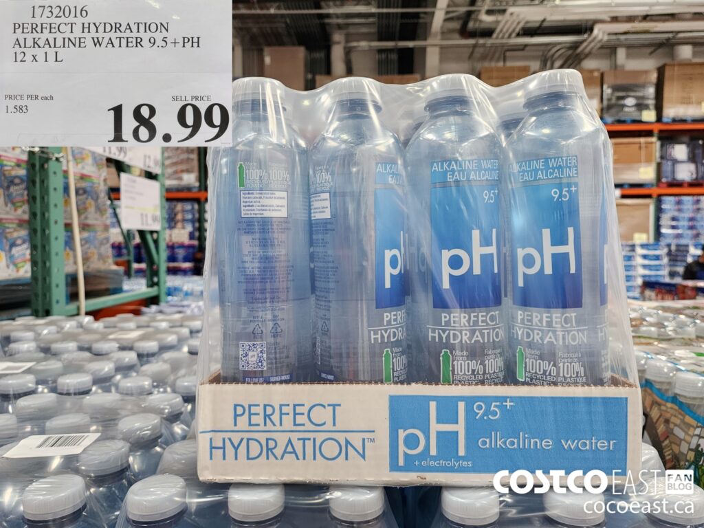 1732016 PERFECT HYDRATION ALKALINE WATER 9 5 PH 12 X 1L 18 99 - Costco ...