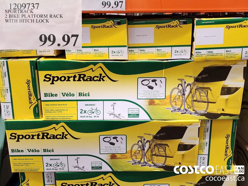 1209737 SPORTRACK 2 BIKE PLATFORM RACK WITH HITCH LOCK 99 97 - Costco ...