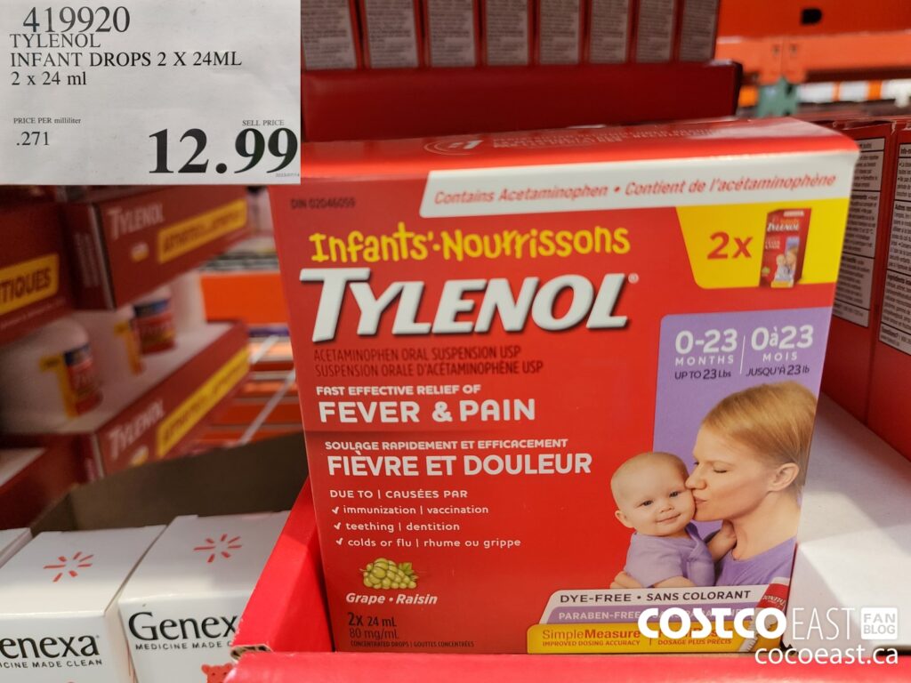419920 TYLENOL INFANT DROPS 2 x 24ML 12 99 - Costco East Fan Blog