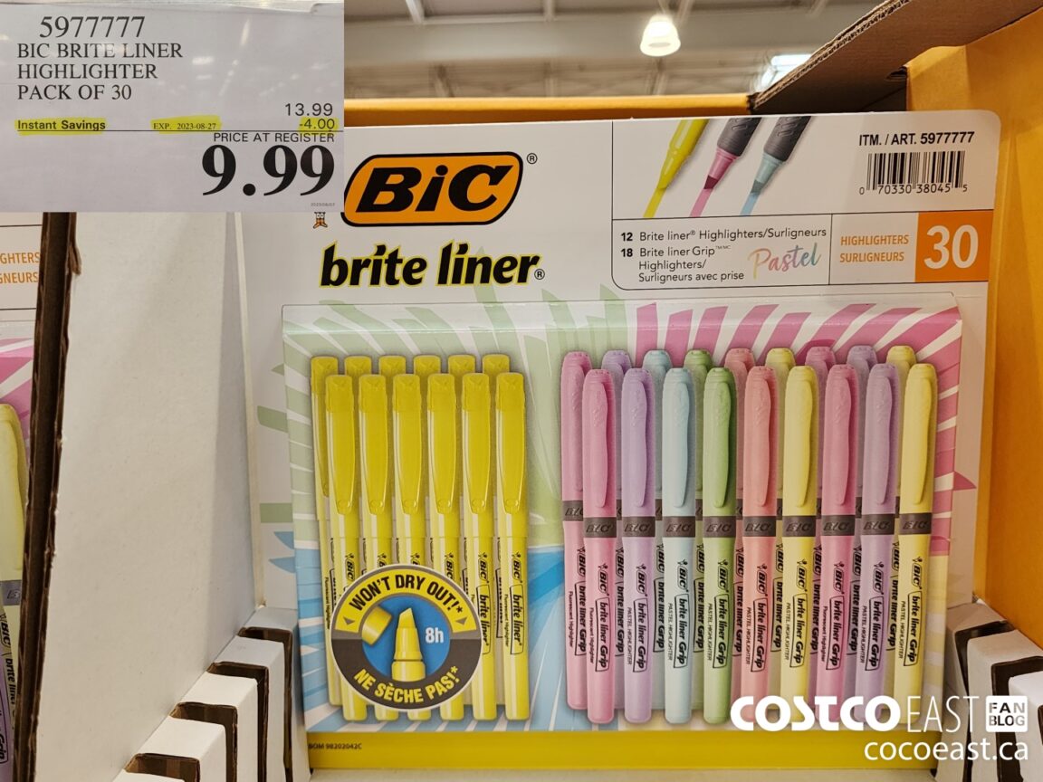 5977777 BIC BRITE LINER HIGHLIGHTERS PACK OF 30 4 00 INSTANT SAVINGS ...