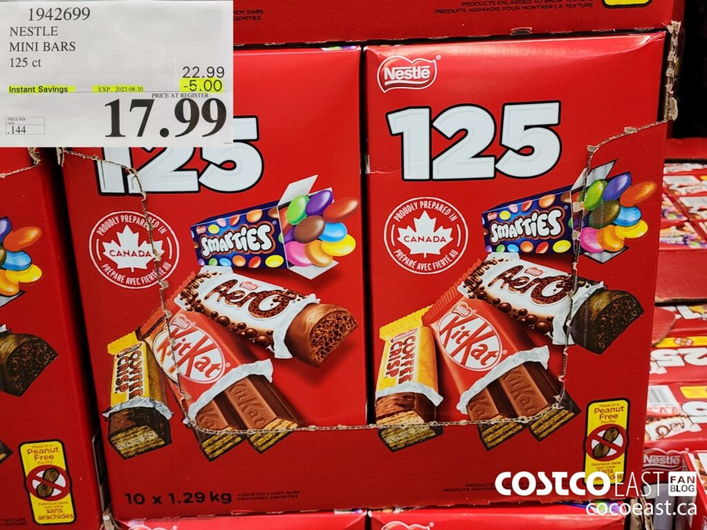 1942699 NESTLE MINI BARS 125 CT 5 00 INSTANT SAVINGS EXPIRES ON 2023 08 ...