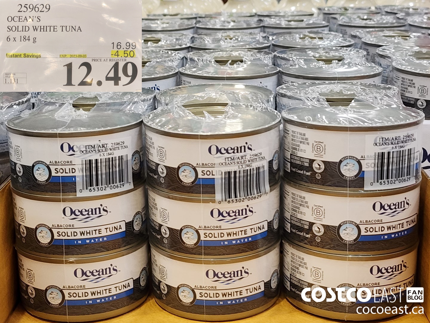 259629 OCEAN S SOLID WHITE TUNA 6 x 184G 4 50 INSTANT SAVINGS EXPIRES ...