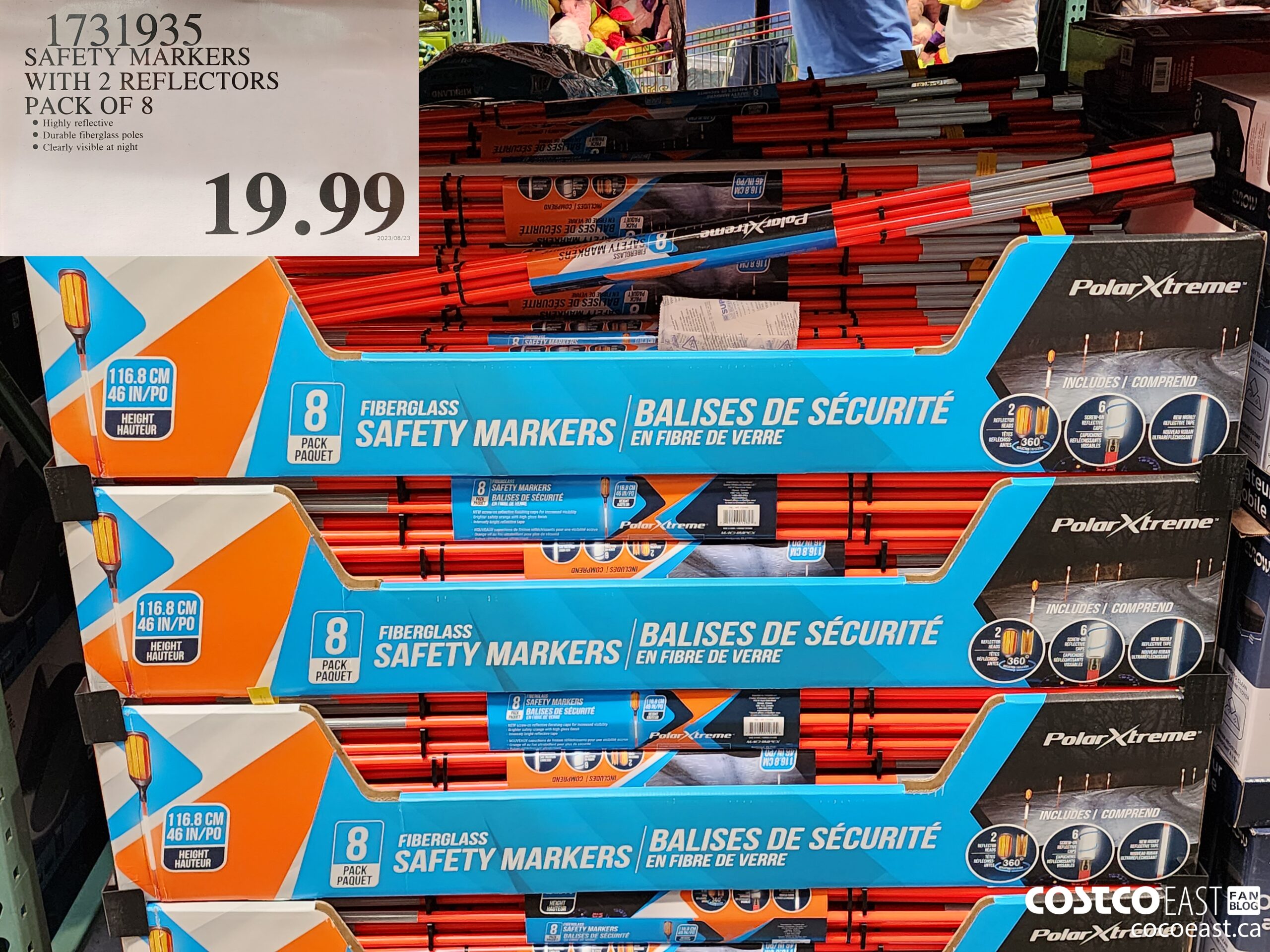 1731935 SAFETY MARKERS WITH 2 REFLECTORS PACK OF 8 19 99 - Costco East ...